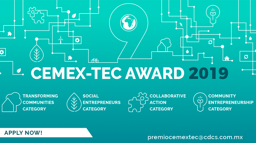 CEMEX-TEC Award 2019 | 31 May | One Young World CEMEX-TEC Award 2019 | 31 May | One Young World